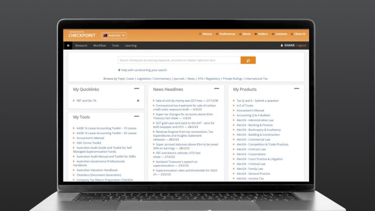 Checkpoint - Time-saving Tax Research Tools | Australia | Thomson Reuters