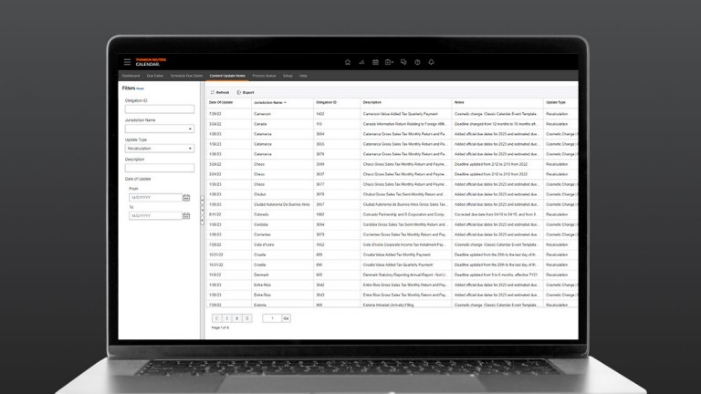 Calendar | ONESOURCE | Australia | Thomson Reuters