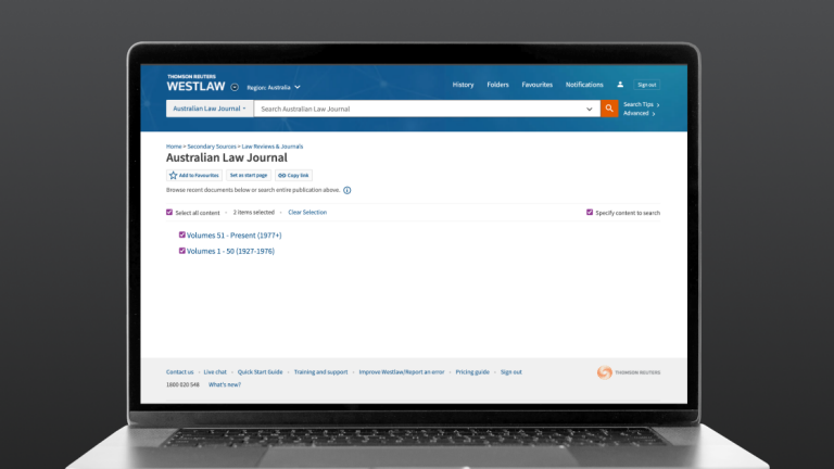Australian Law Journal: the leading legal journal | Thomson Reuters ...